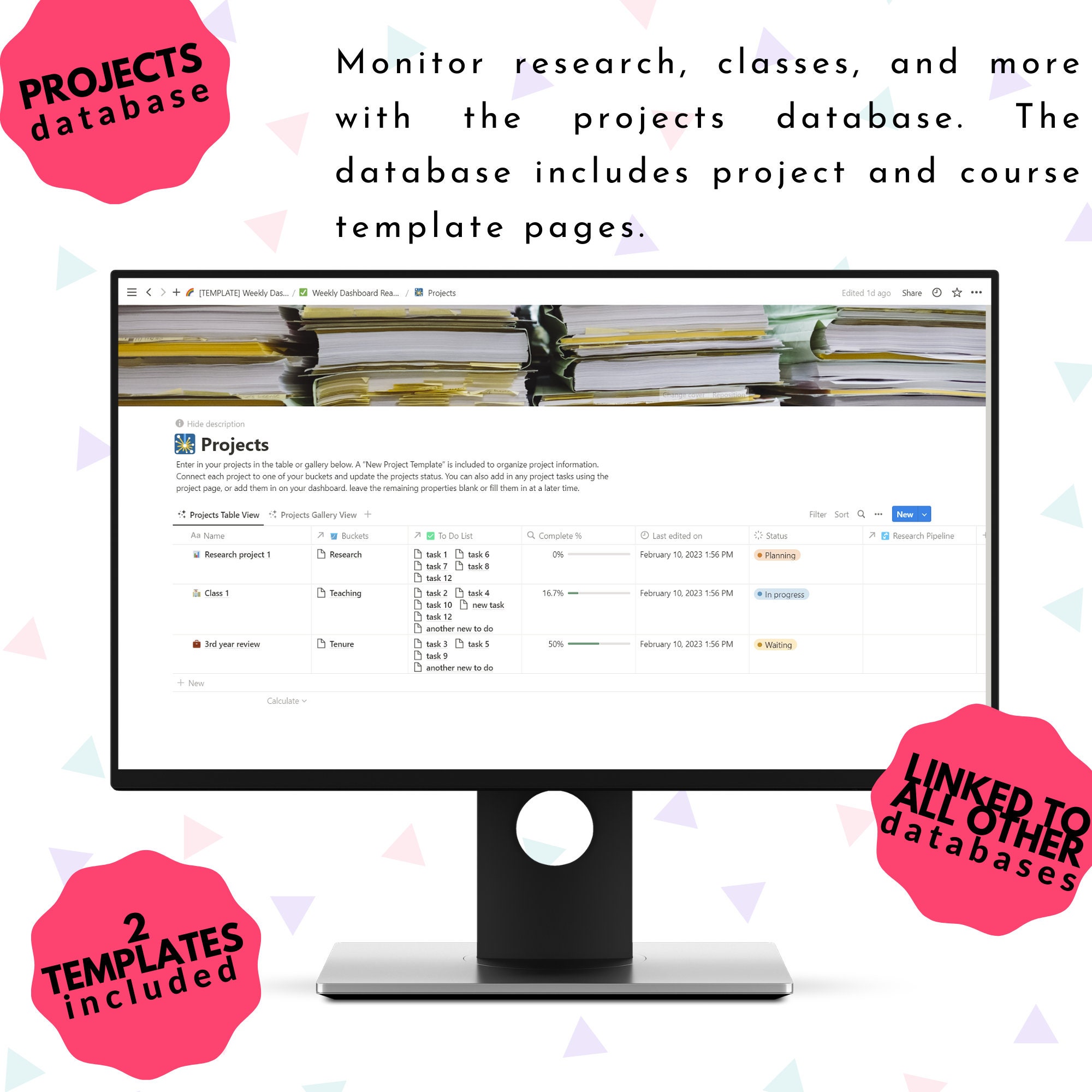 Notion Template for Professors, Phd Students, Grad Students, and Other ...