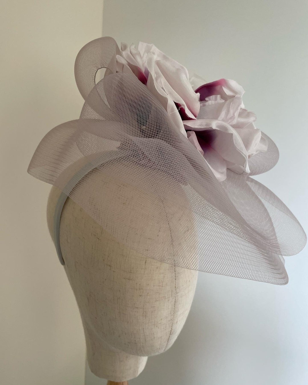 Royal Ascot Pale Lilac Crinoline Fascinator Hat. - Etsy