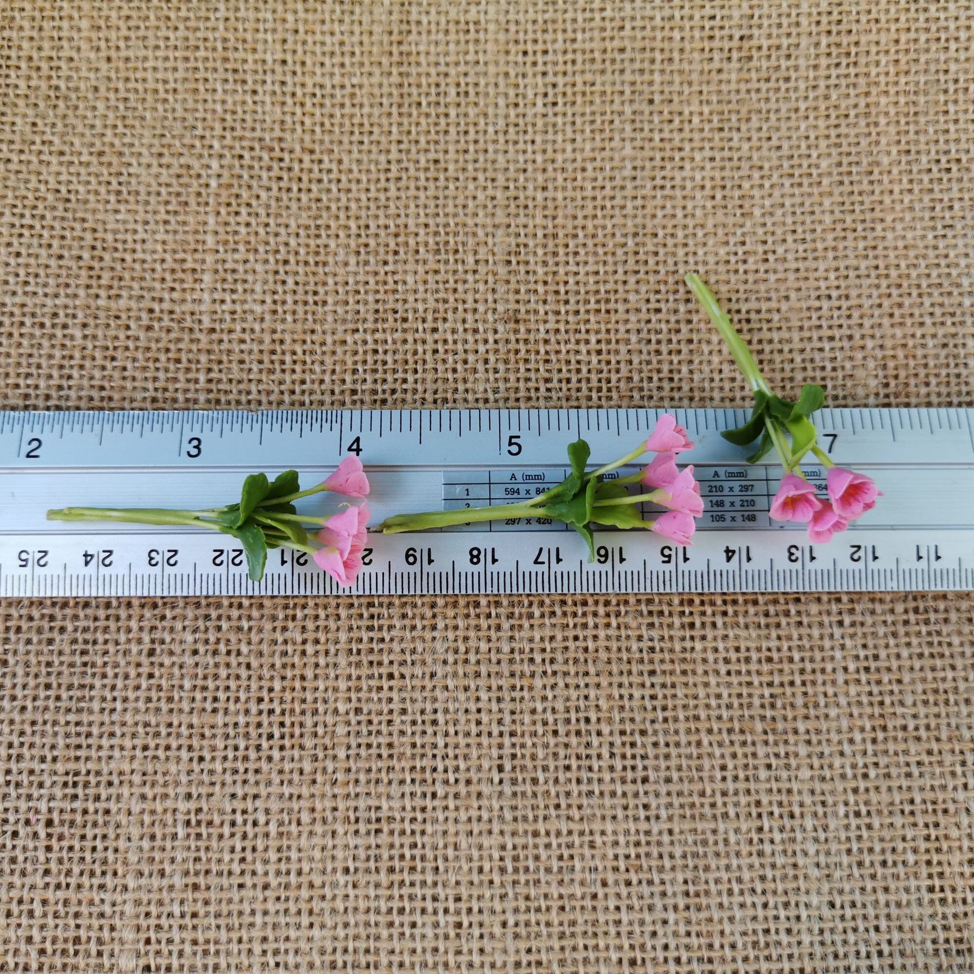 3 Miniature Dollhouse Primrose Bunch of Flowerminiature Pink - Etsy