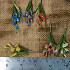 Handmade Miniature Clay Gladiolus Flower Bouquet - Dollhouse Flowers - Etsy