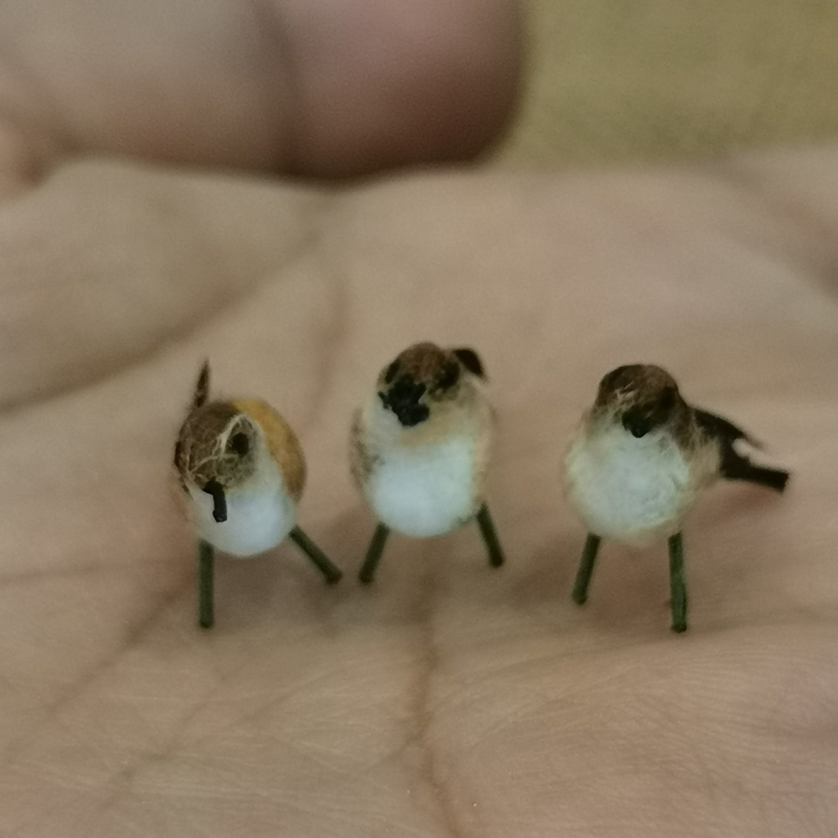 Handmade Miniature Sparrow Birds: Dollhouse Animal Crafts - Etsy