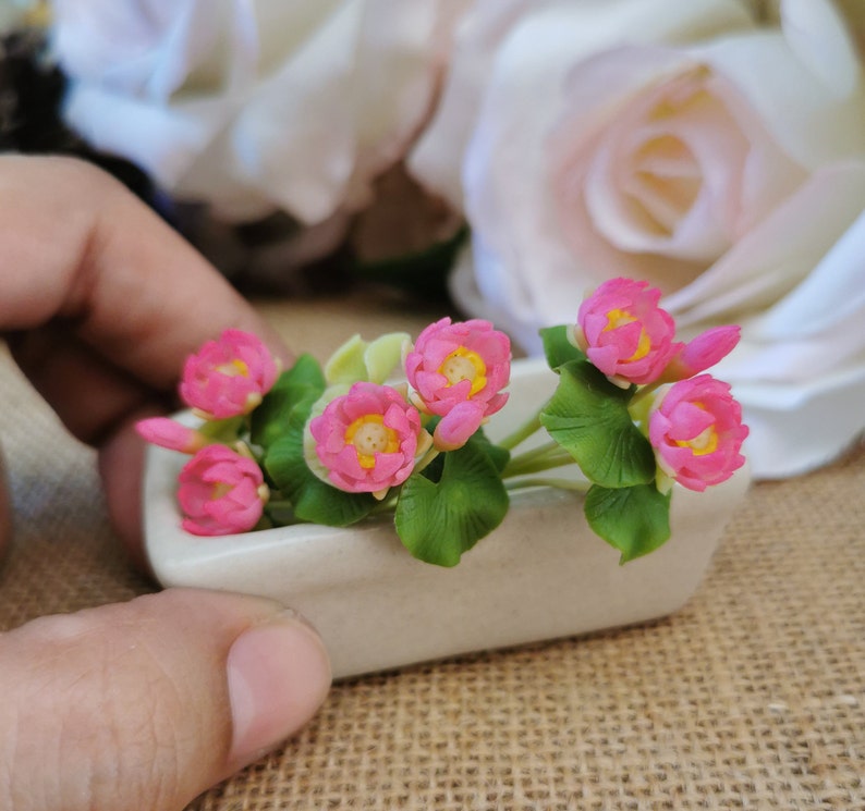 3 Miniature Pink Lotus Bunch Of Flower Miniature Pink Color | Etsy