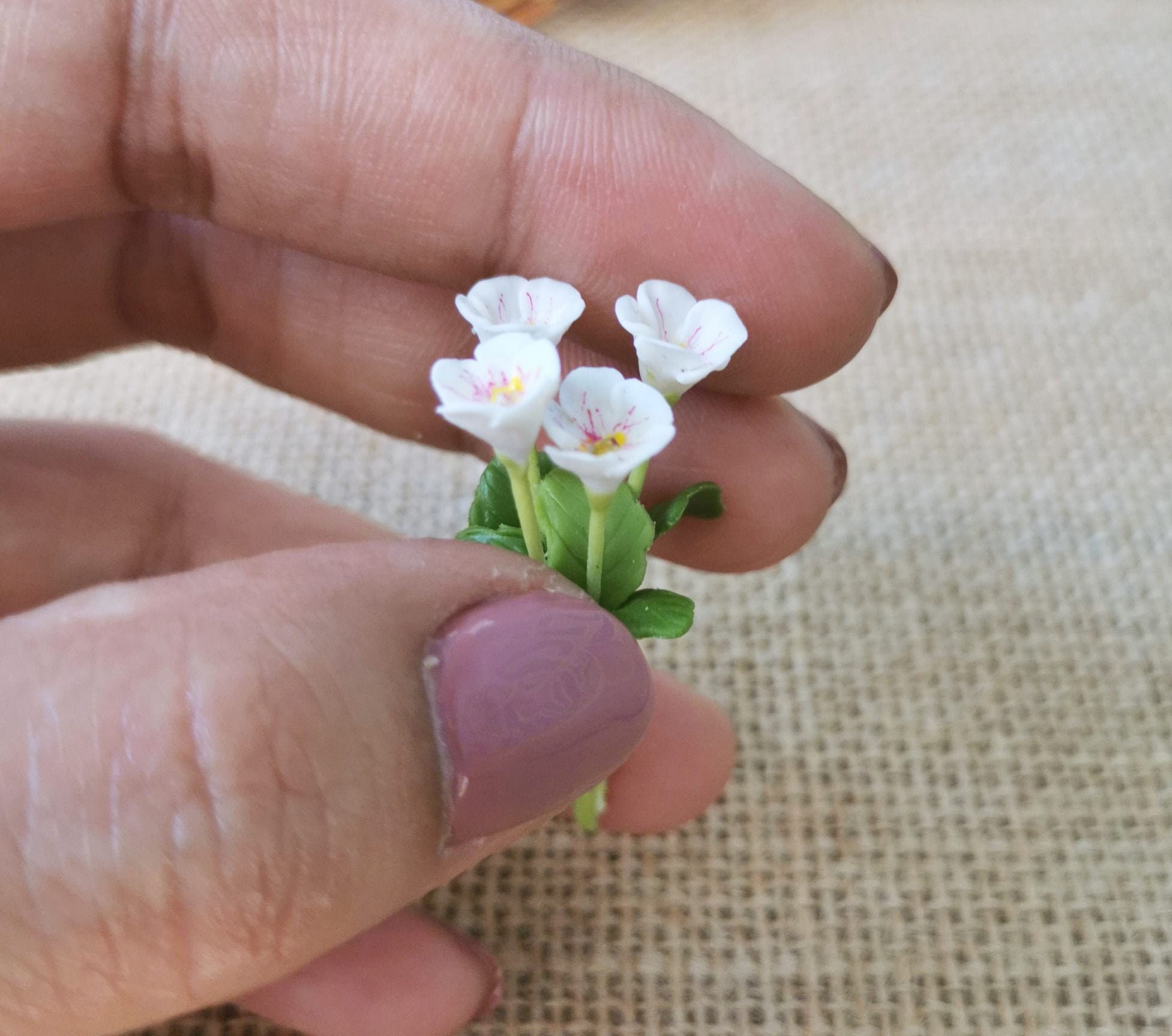 6 Miniature Dollhouse Bunch of Flowers Miniature Colorful - Etsy