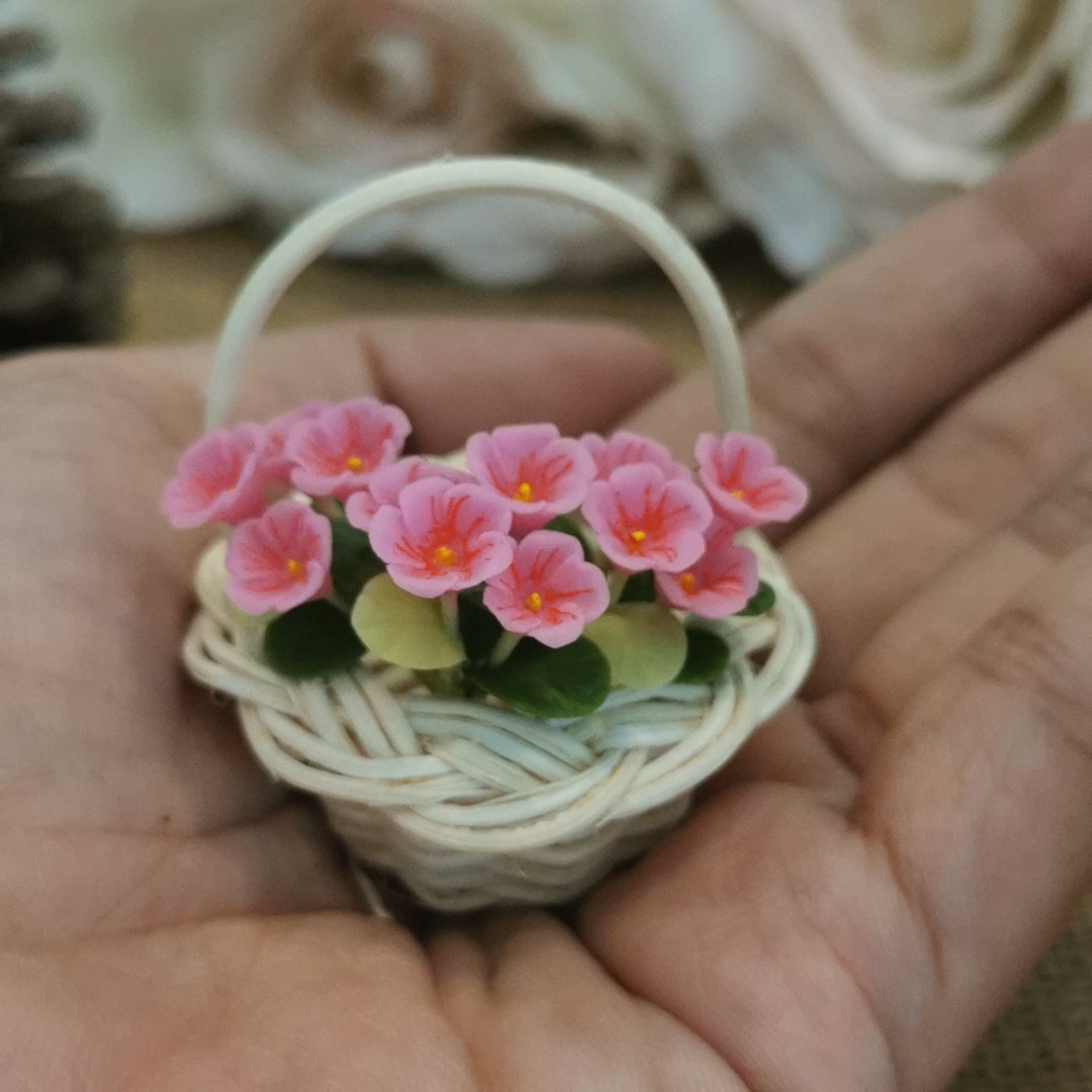 3 Miniature Dollhouse Primrose Bunch of Flower,miniature Pink Color ...