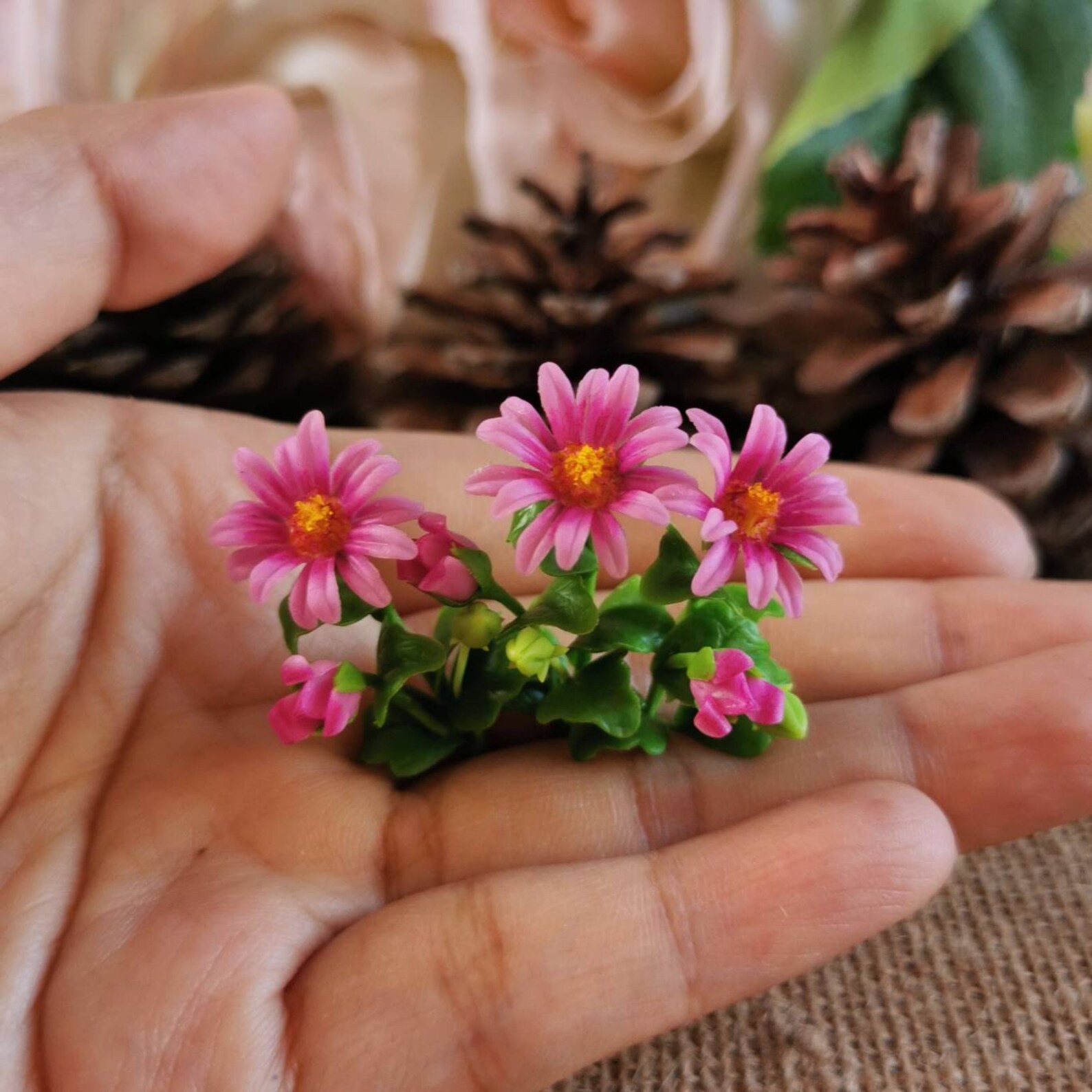 Miniature Dollhouse Bunch of Flowers Miniature Colorful - Etsy