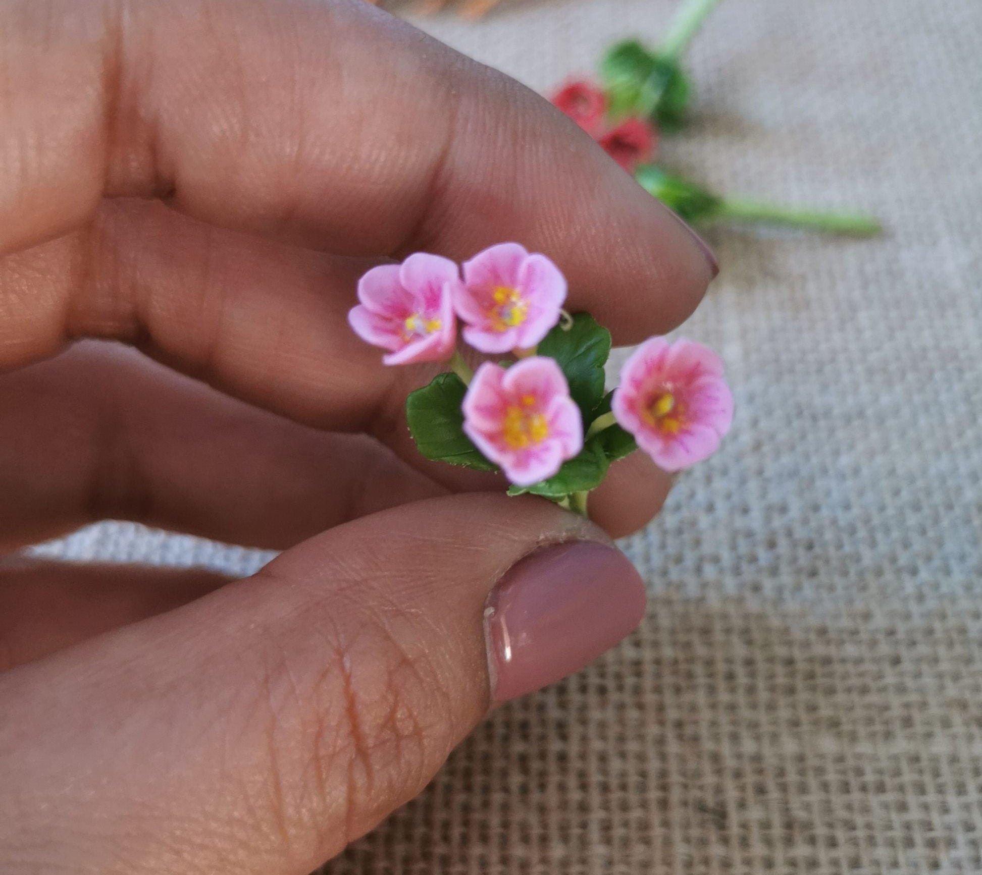 6 Miniature Dollhouse Bunch of Flowers Miniature Colorful - Etsy