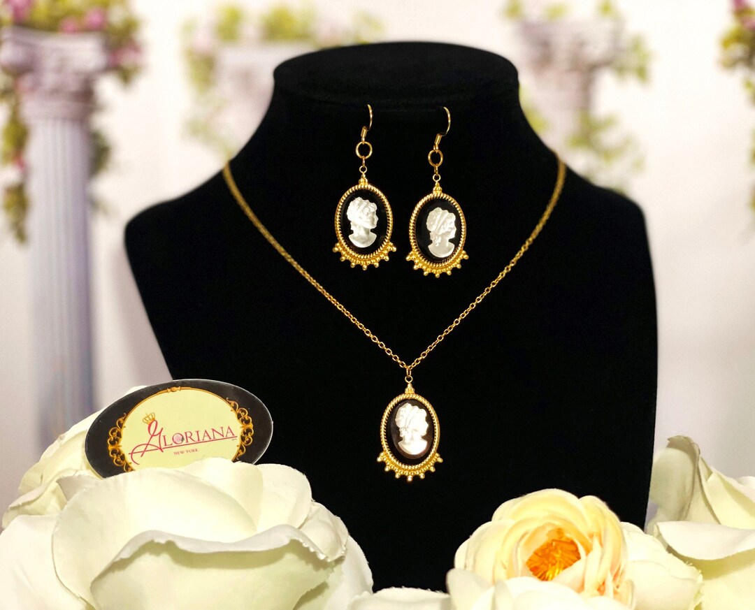 Dainty Cameo, Regency Cameo, Bridgerton Style Jewelry, Elegant Jewelry ...