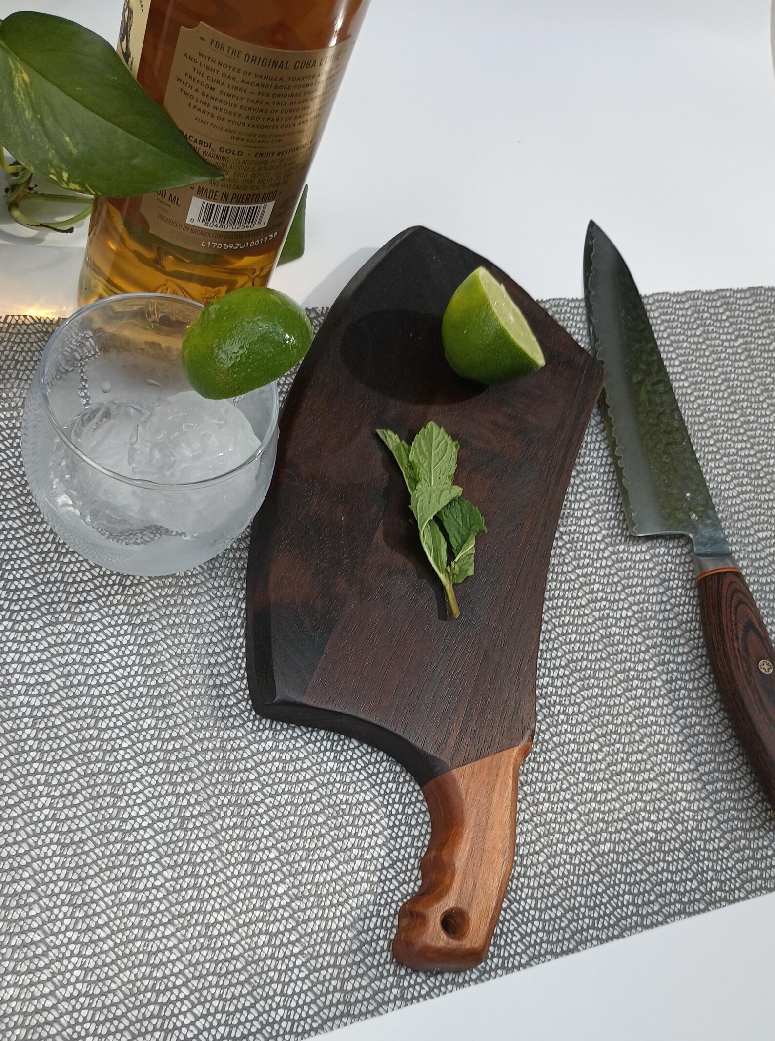 Personalized Small Cleaver Shaped Cutting Board, Knife Shape ...