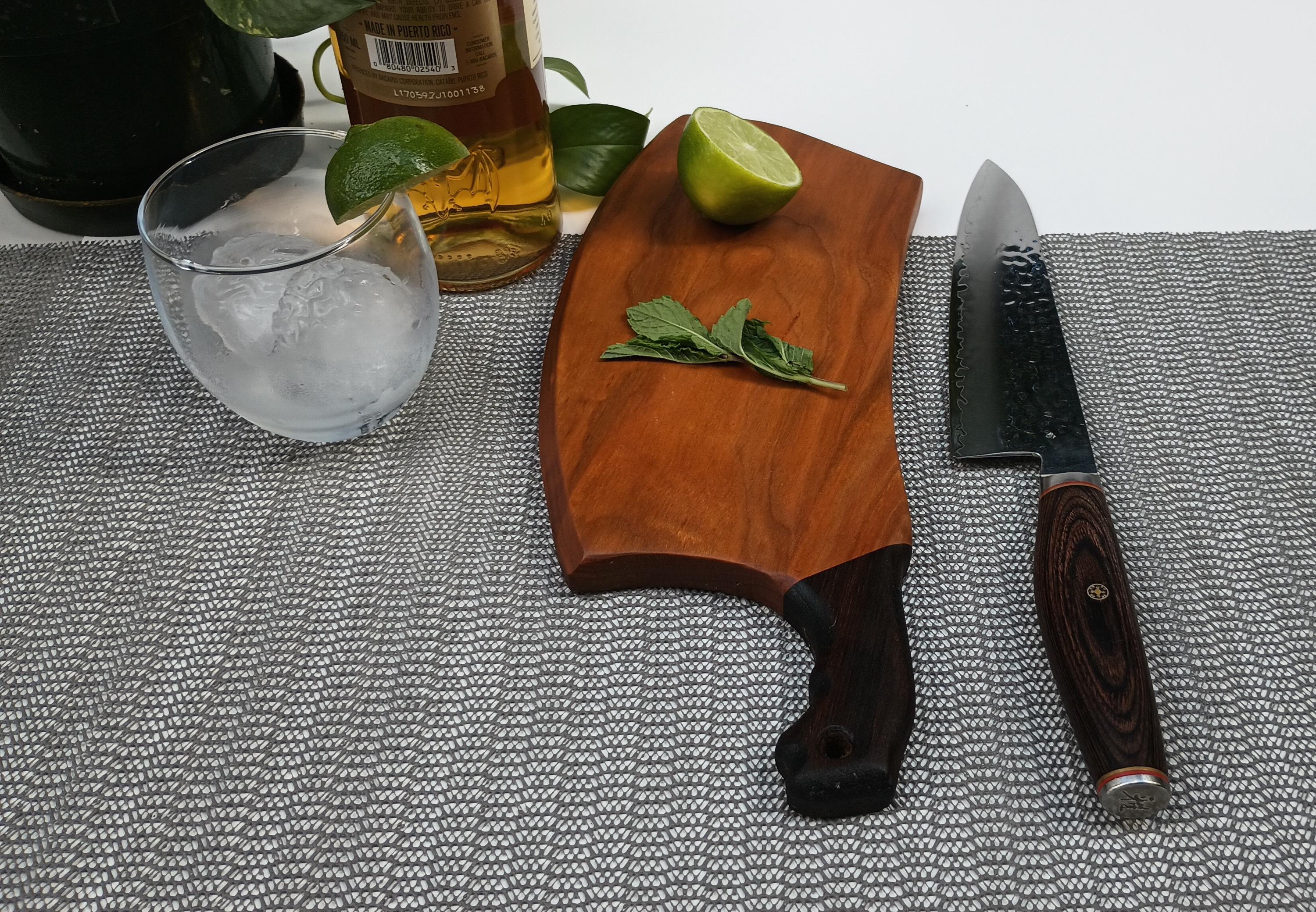 Personalized Small Cleaver Shaped Cutting Board, Knife Shape ...