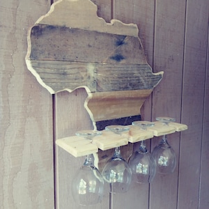 Africa Wineglass Display | Pallet Wood | Custom Made - Etsy