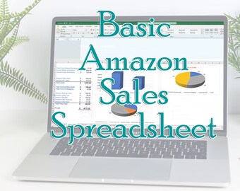 Amazon FBA and MF Sales Monthly and Expenses Profit Google Sheets Excel ...