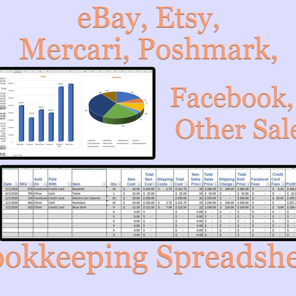 Inventory Spreadsheet - Etsy