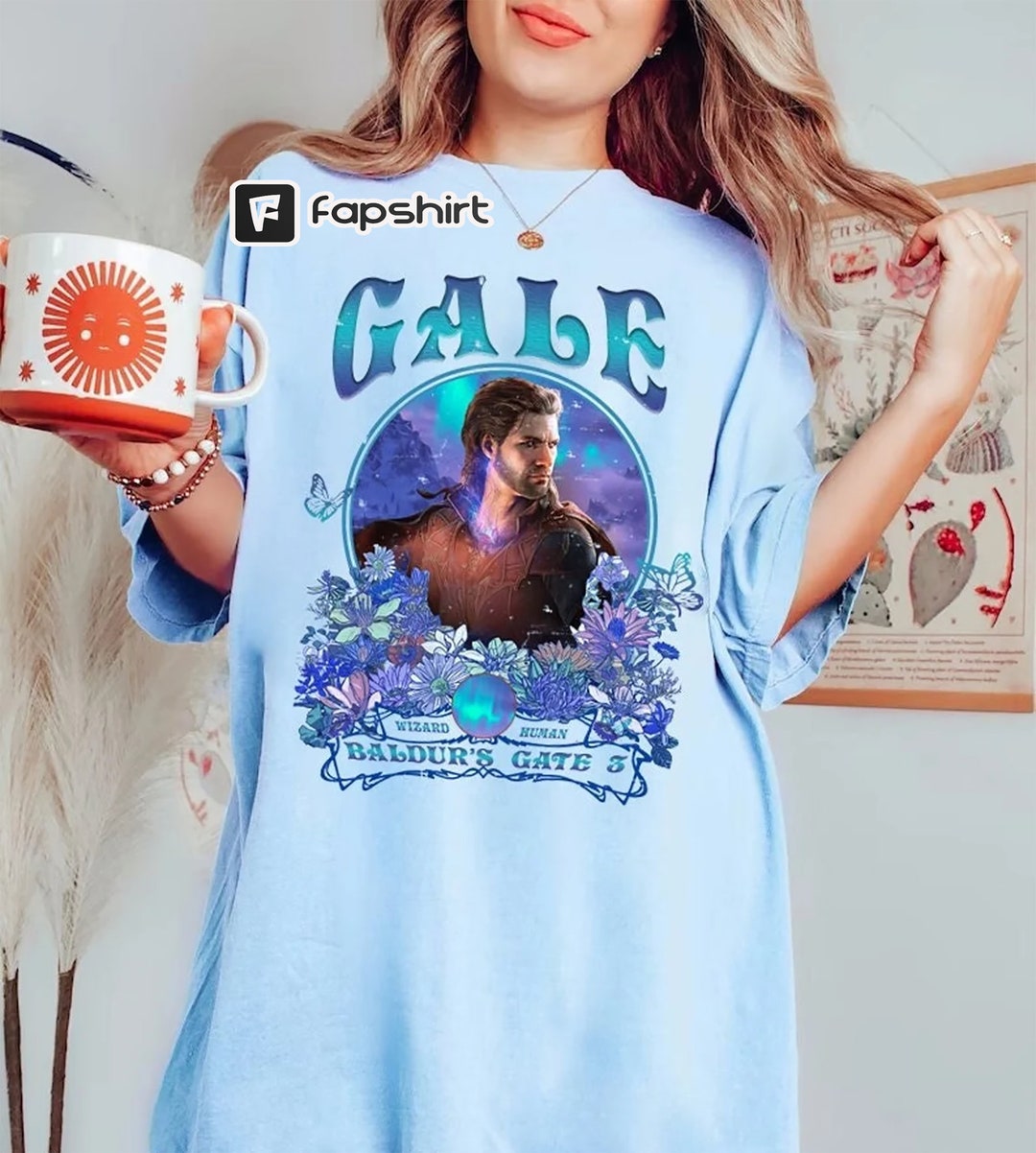Retro Gale Baldurs Gate 3 Comfort Color T-shirt Gale Baldurs - Etsy