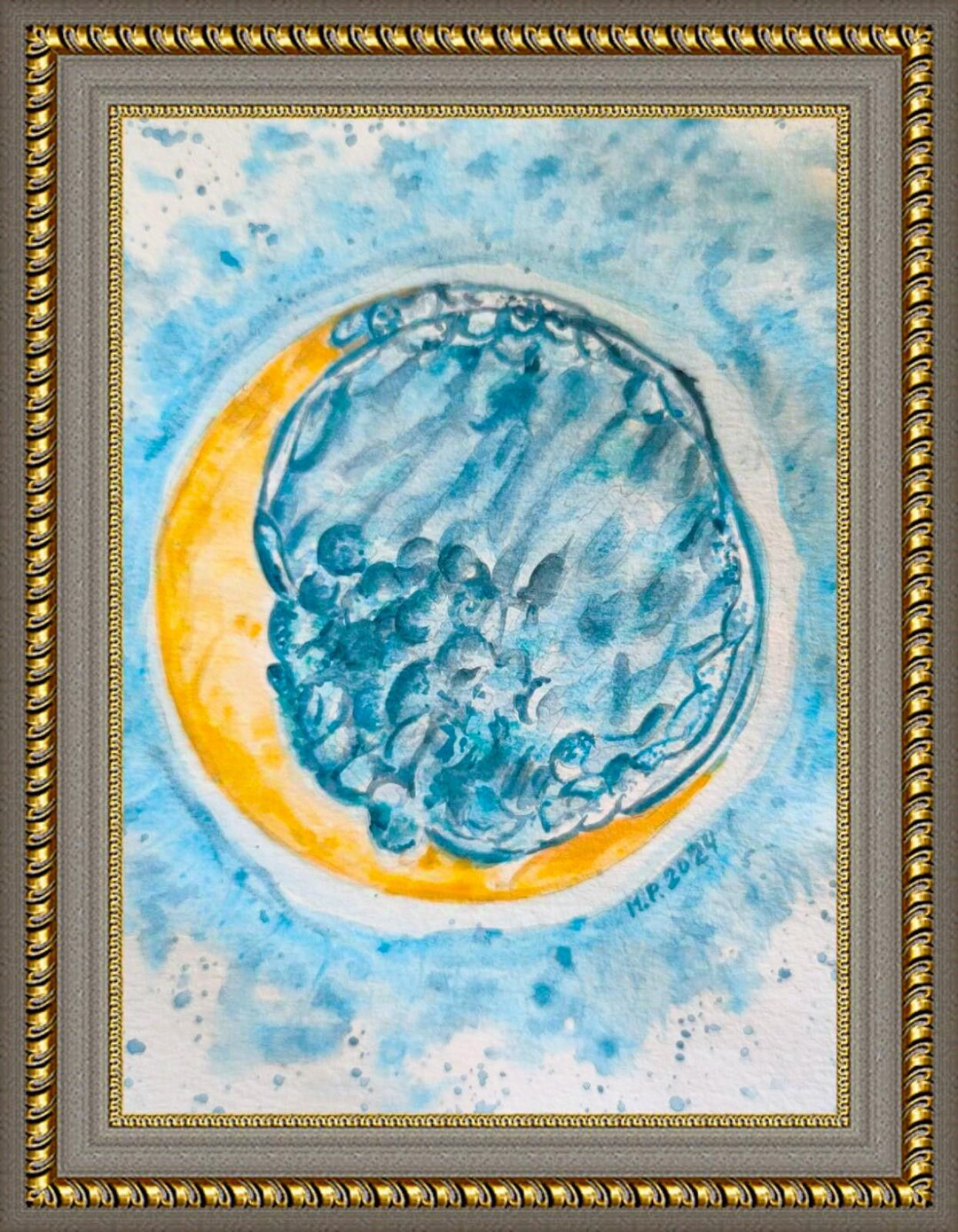 CUSTOM EMBRYO IVF Art Watercolor Painting Personalized Pregnancy Gift ...