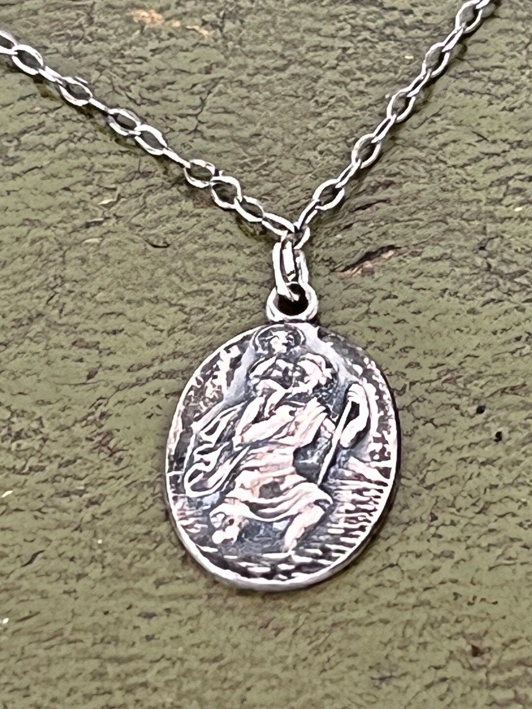 Sold Silver St Christopher Vintage - Etsy