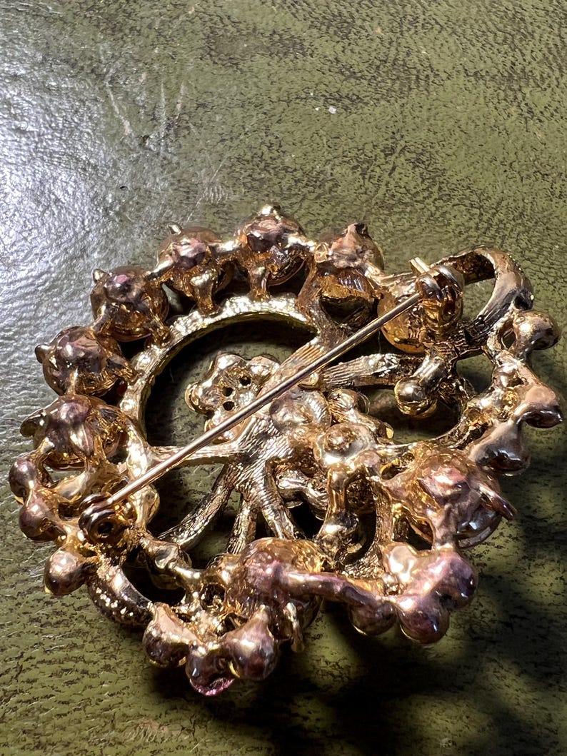 Superb Large Metal and Glass Sphinx Brooch - Etsy