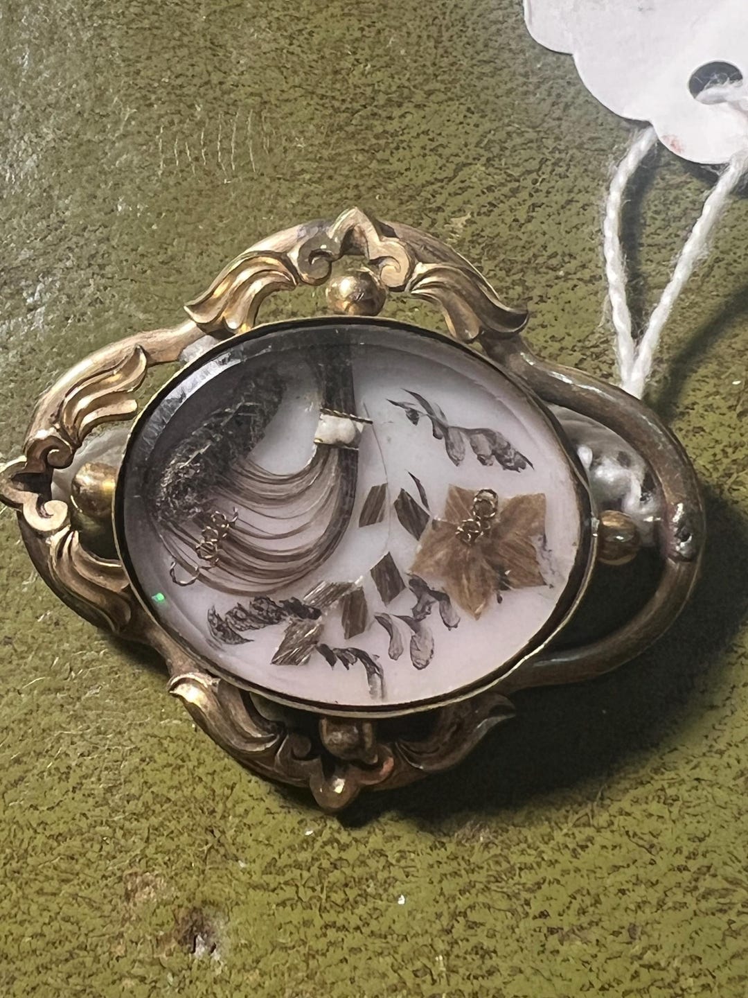 Pinchbeck Victorian Hair Brooch - Etsy