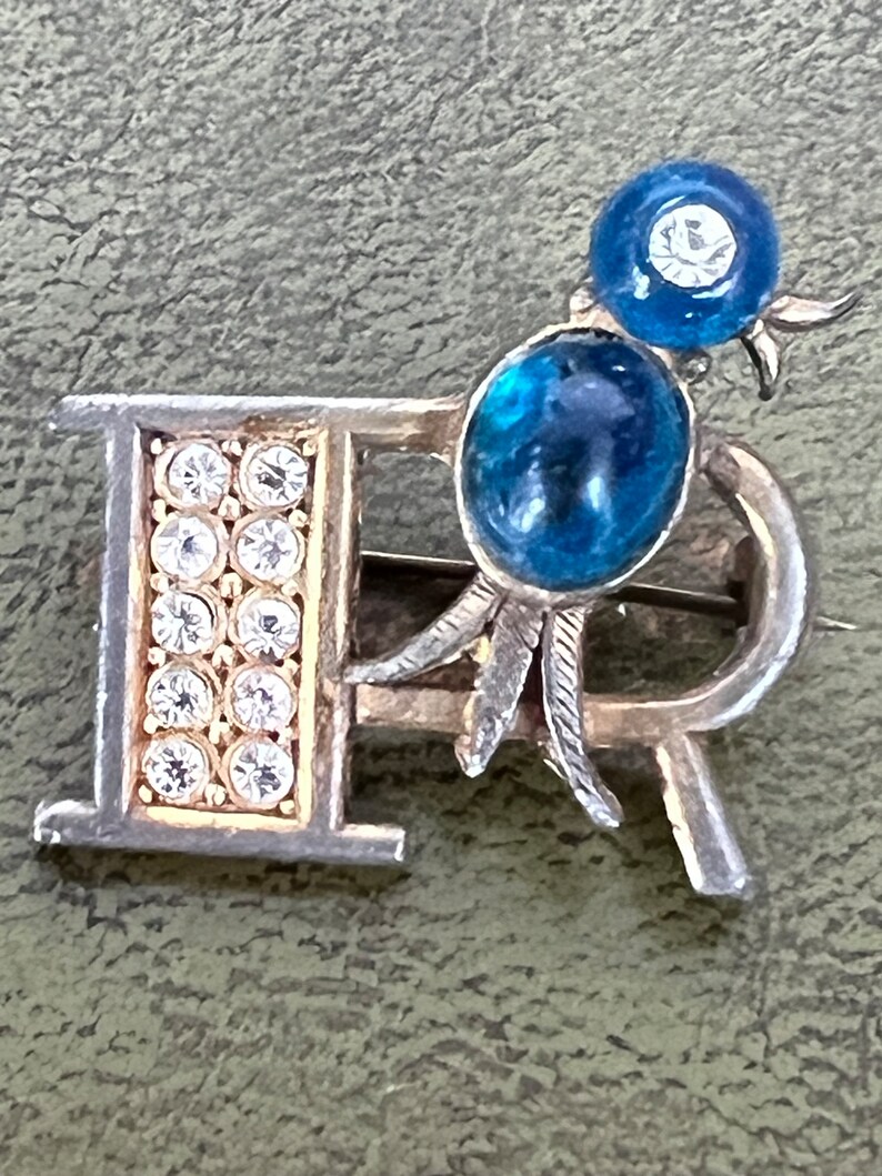 Genuine Suffragette Blue Bird Brooch With Enamel and Glass - Etsy
