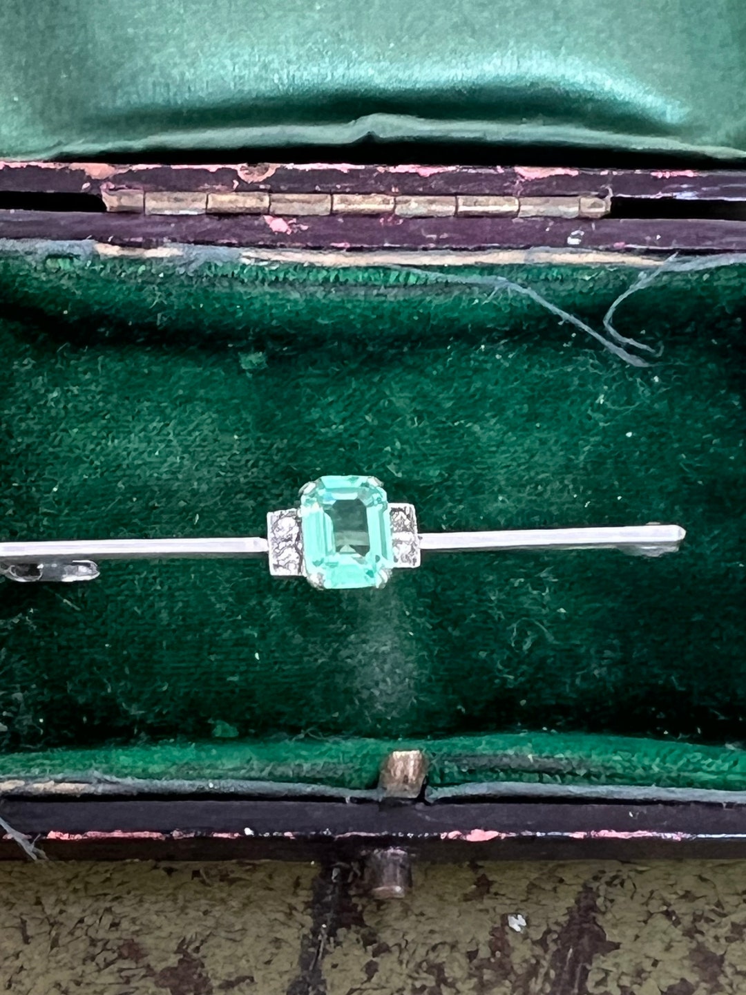 Solid Silver Blue Topaz Brooch - Etsy