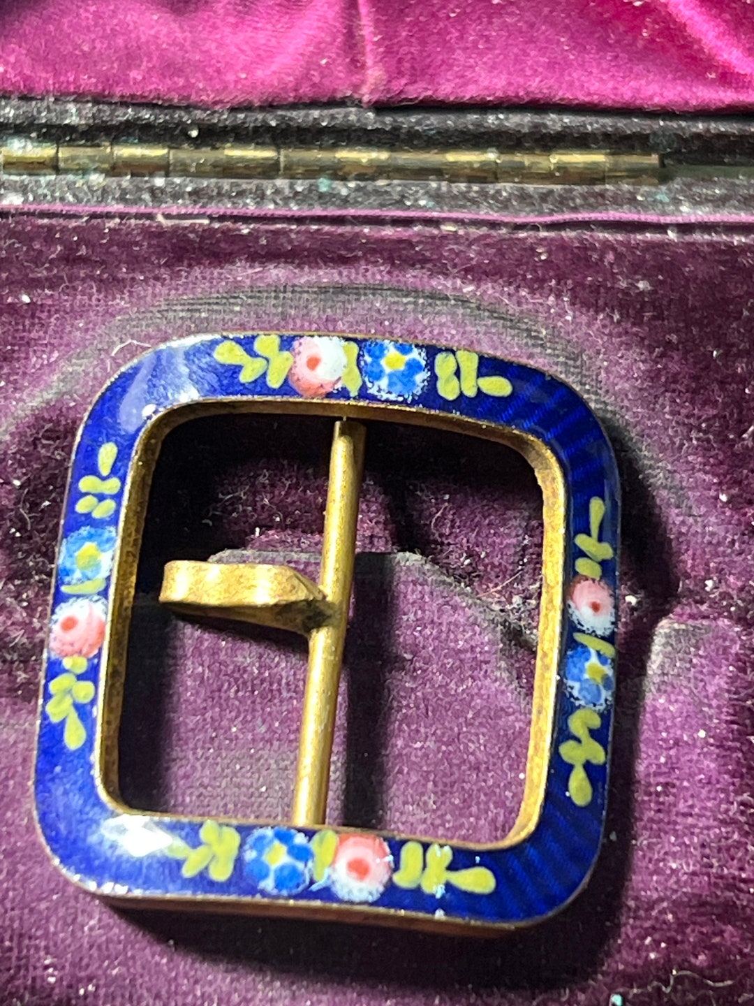 Edwardian Enamel Belt Buckle - Etsy