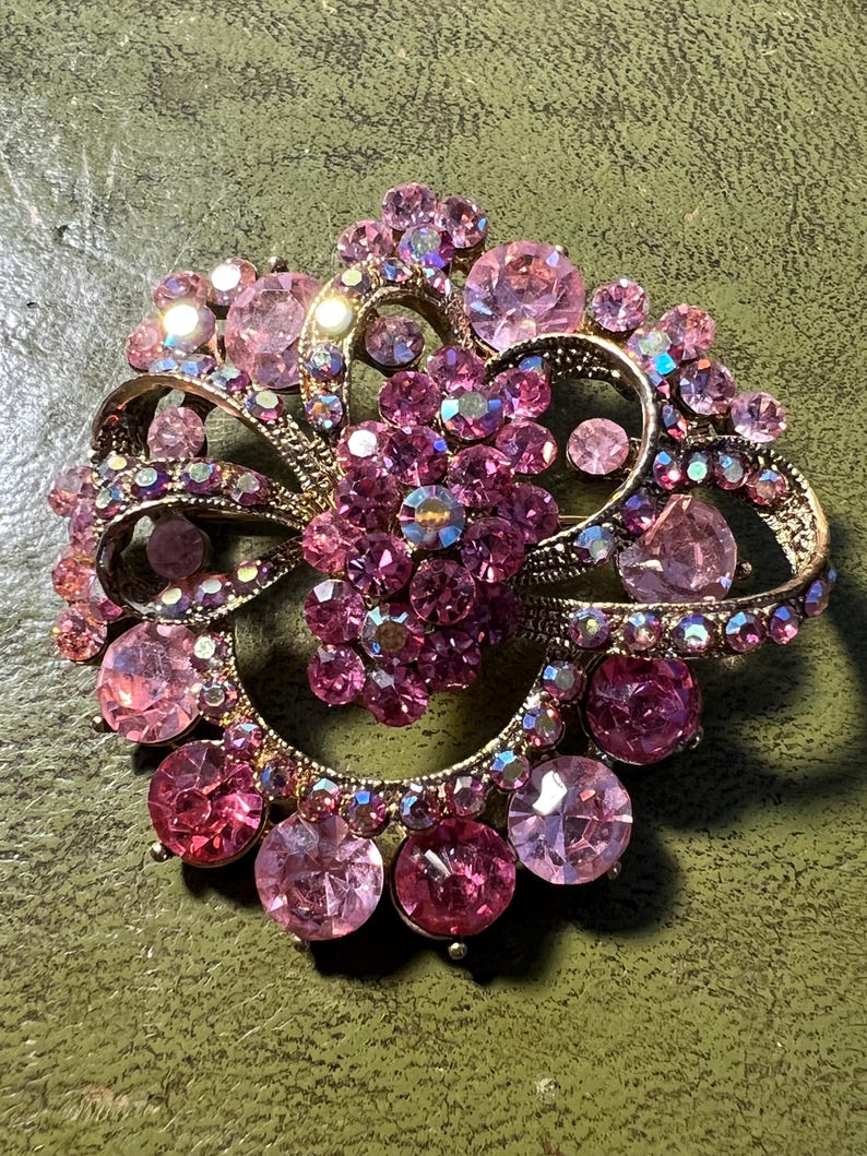 Superb Large Metal and Glass Sphinx Brooch - Etsy