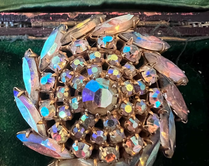 Stunning Vintage Signed Sherman Brooch and Earrings Set. - Etsy