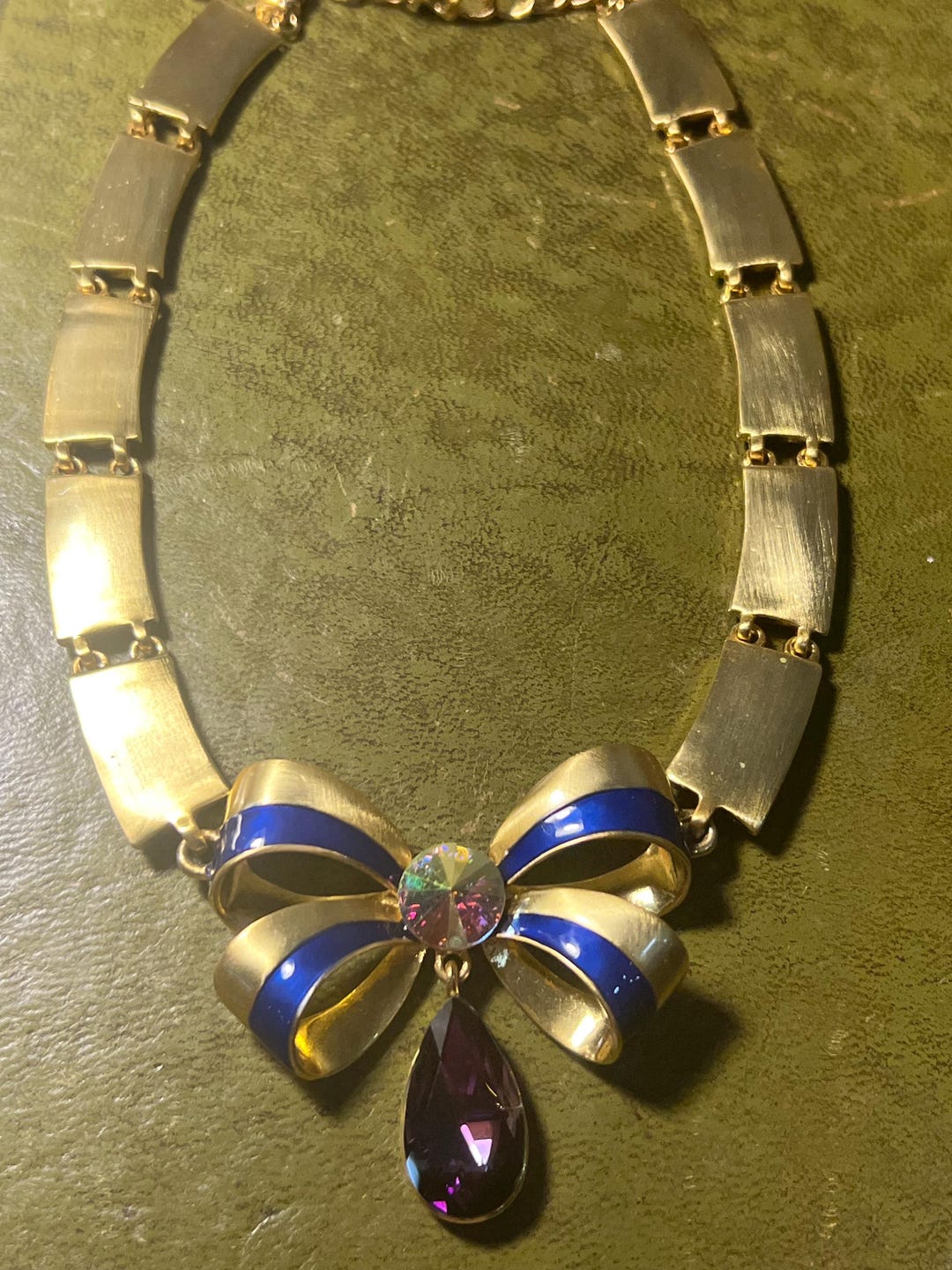 Stunning Metal Enamel and Glass Butler and Wilson Pendant - Etsy