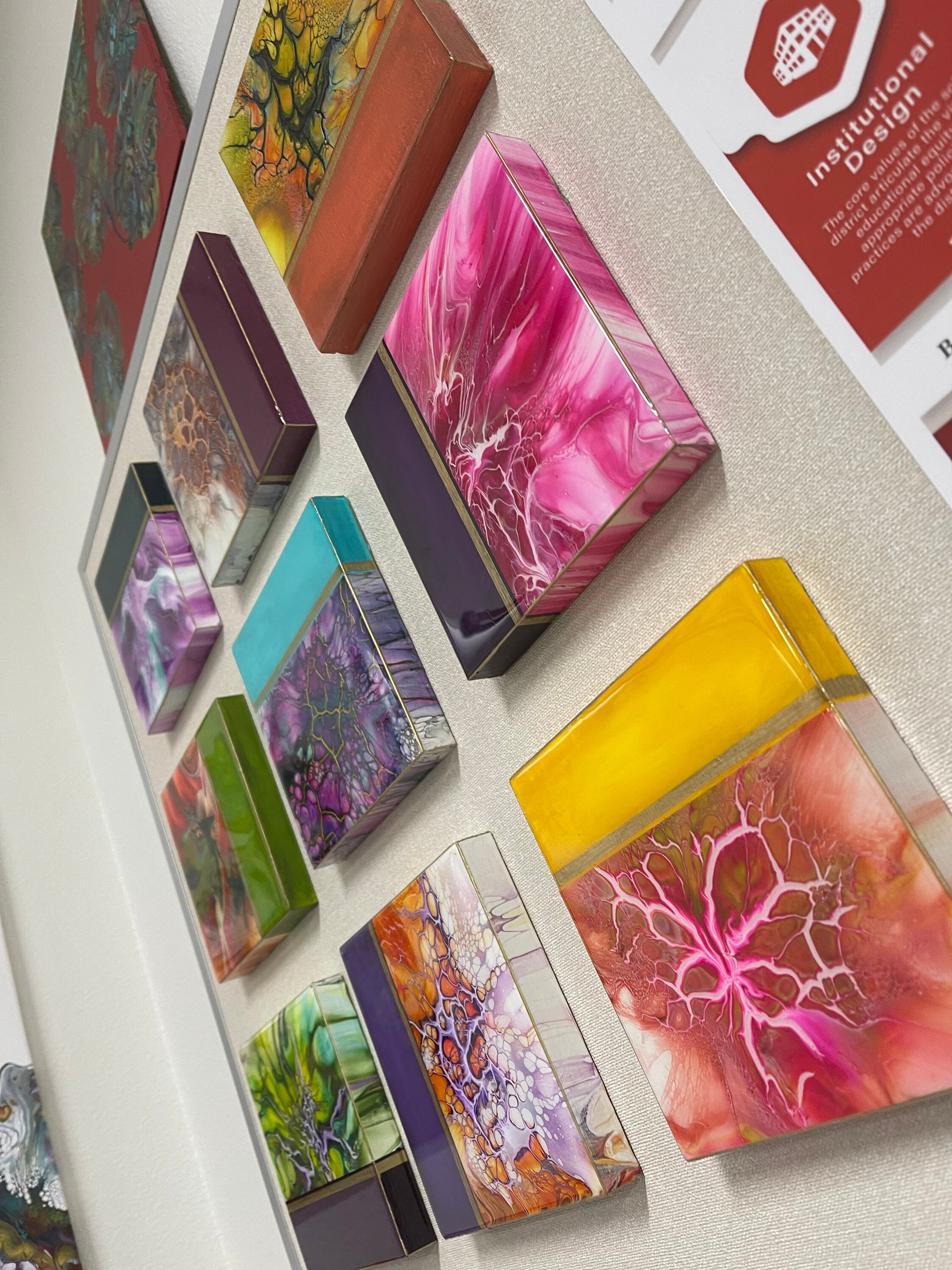 6” X 6” Wooden Blocks With Flawless Resin Top - Etsy