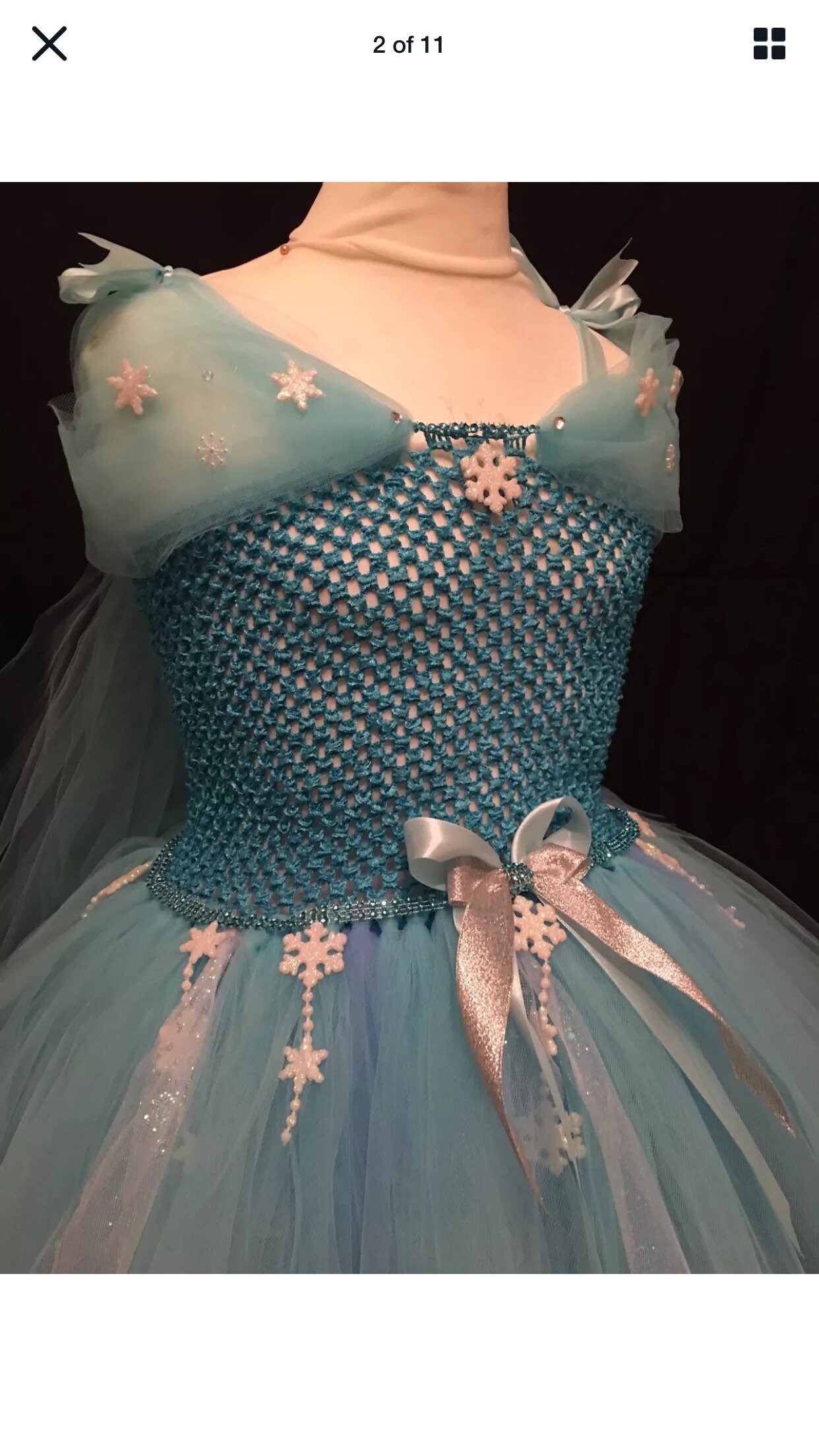 Elsa Frozen inspired tutu dress | Etsy