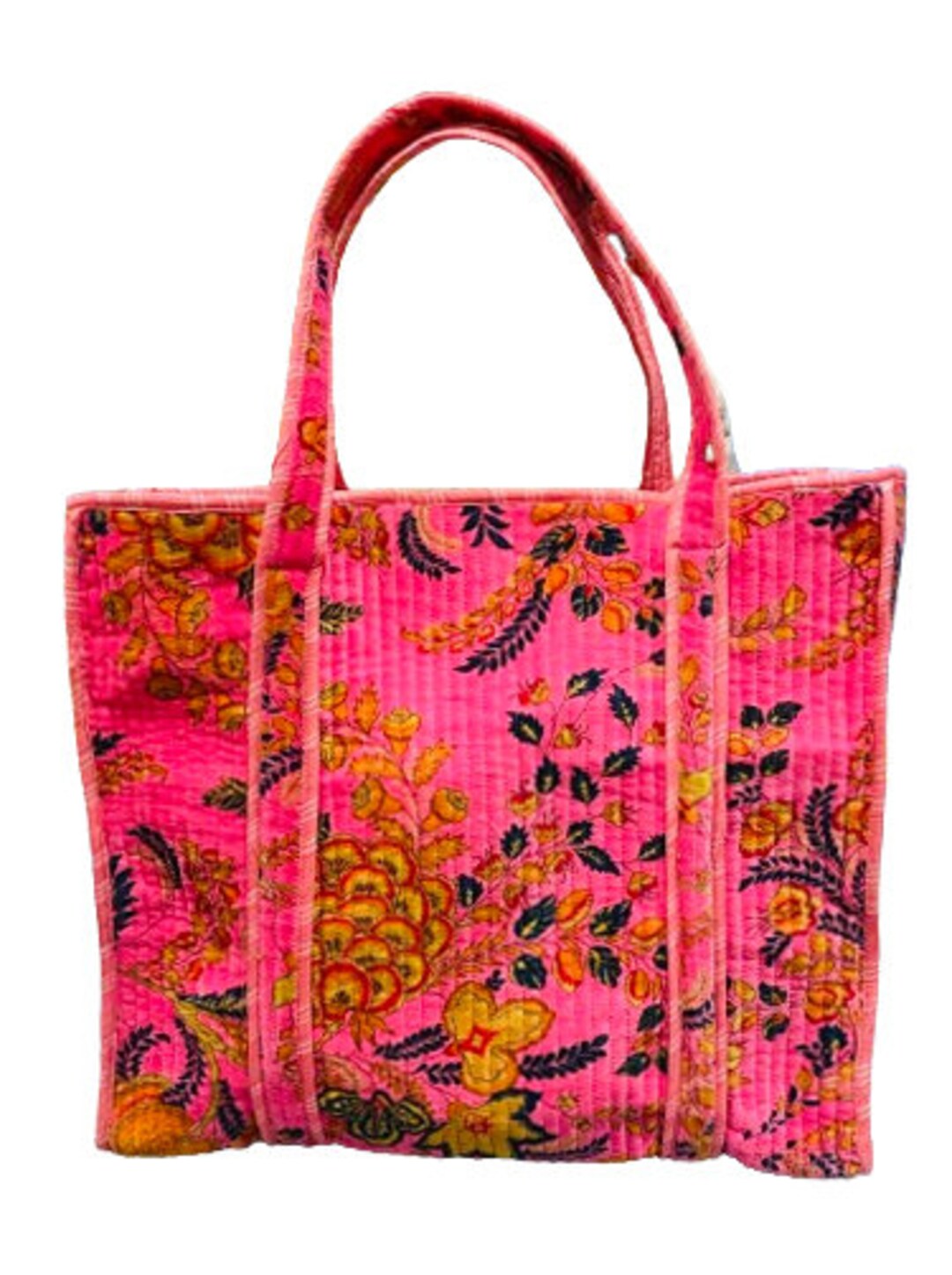 Hand Block Ikat Print Tote Bags Indian Made Unique Designs With ...