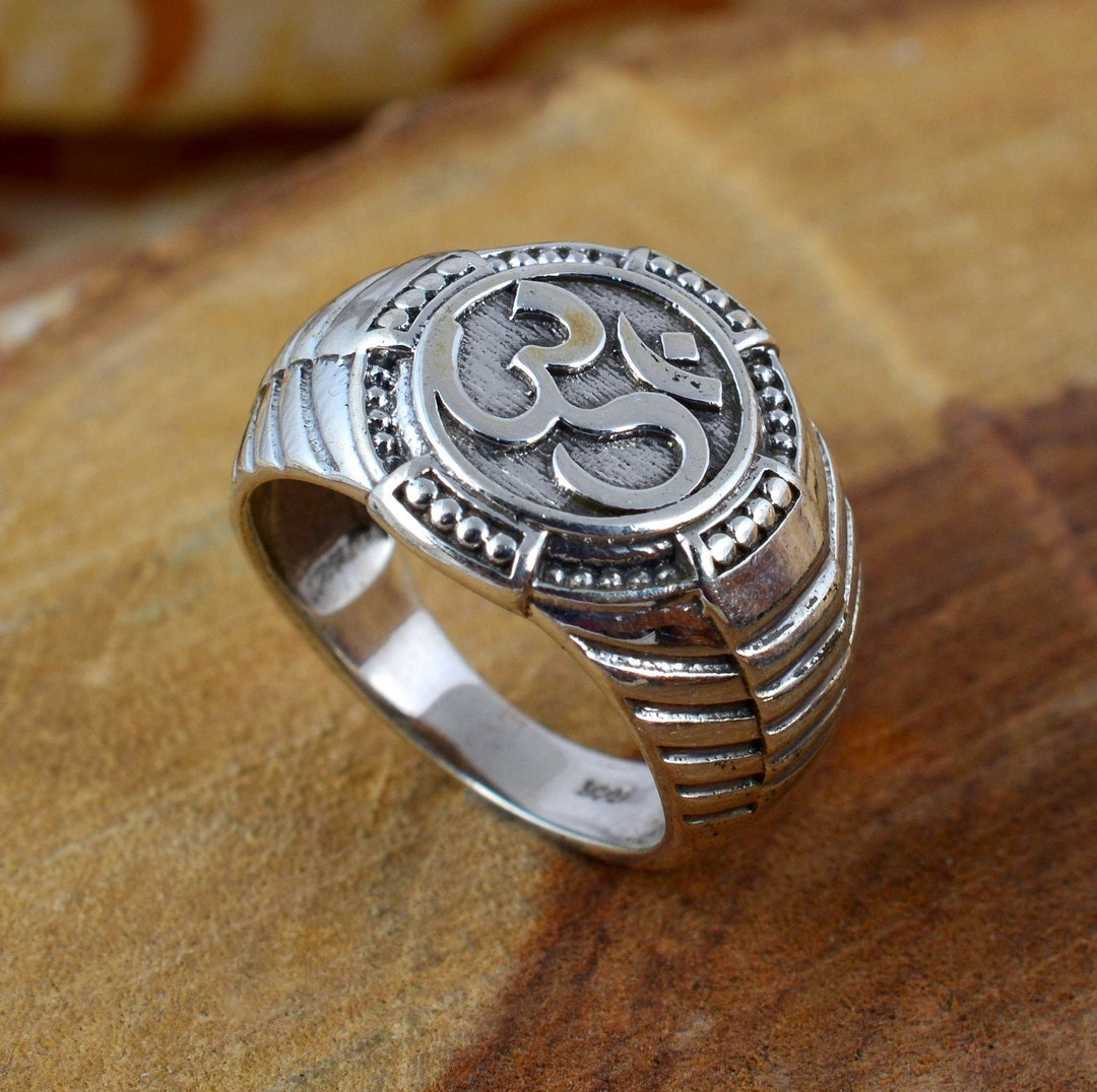 Om Ring, Ohm Ring, Meditation Ring, Yoga Ring, Religious Ring, Promise ...