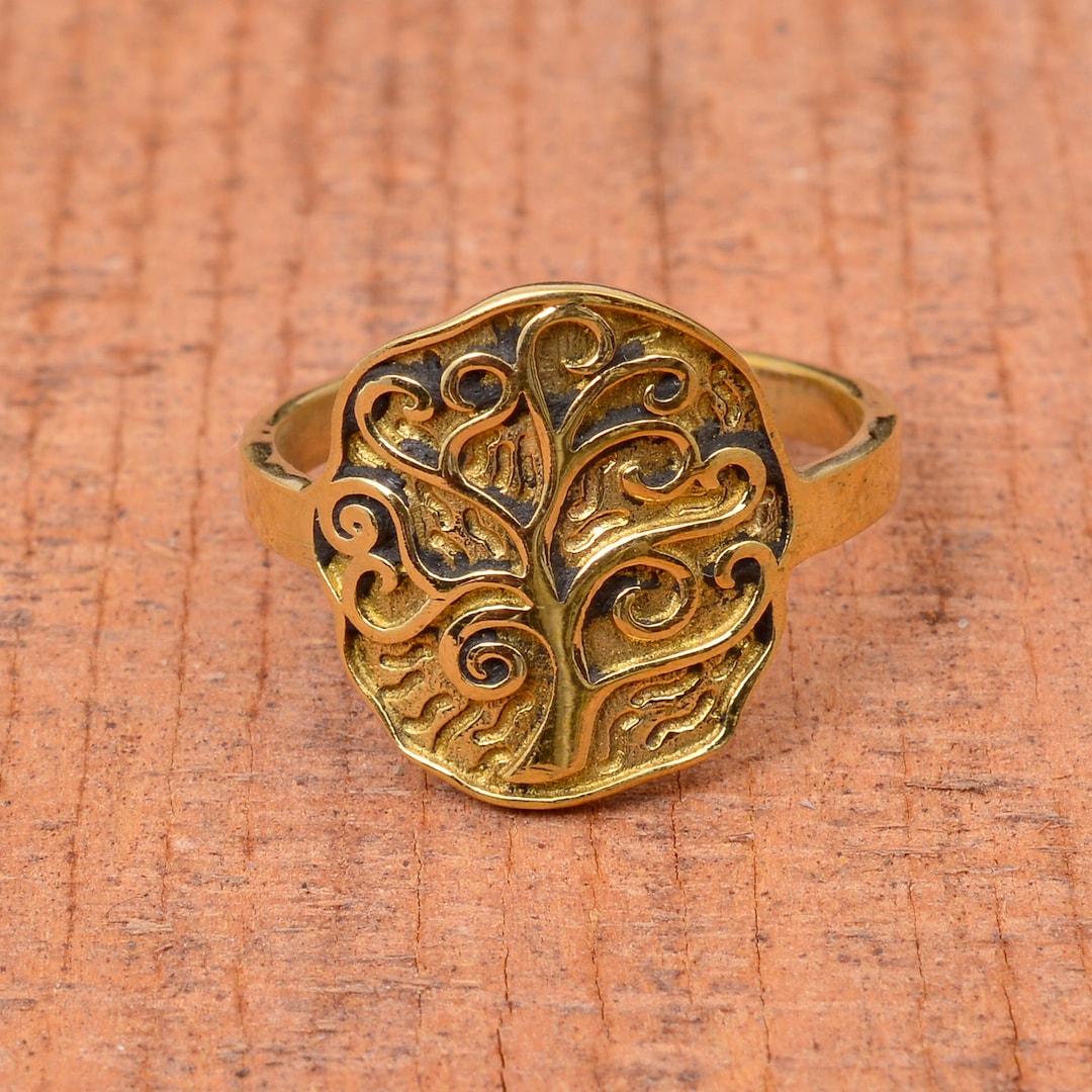 Tree of Life Ring, Engraved Tree Ring,silver Ring, Bridesmaid Gift ...