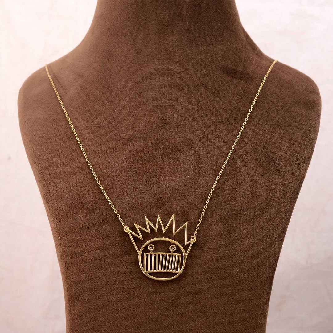 Dainty Necklace, Ween Boognish Band Pendant, Gold Necklace, Necklaces ...