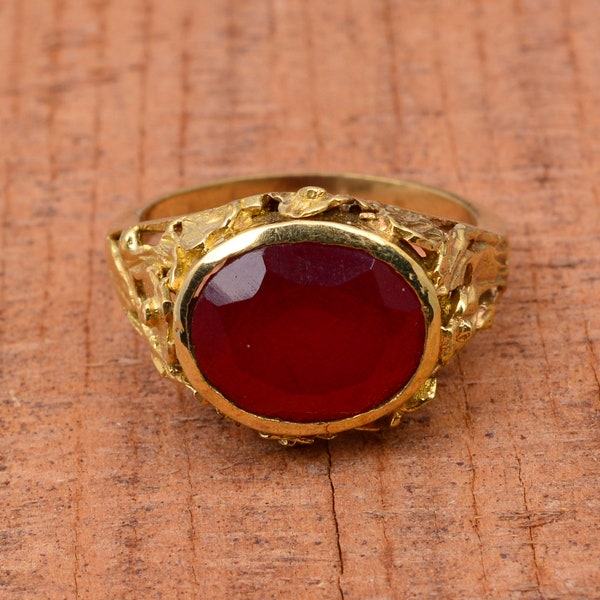Red Stone Ring - Buy Online - Etsy