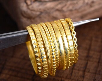 Gold Filled Stacking Rings Simple Rings Minimalist Jewelry Dainty Ring ...