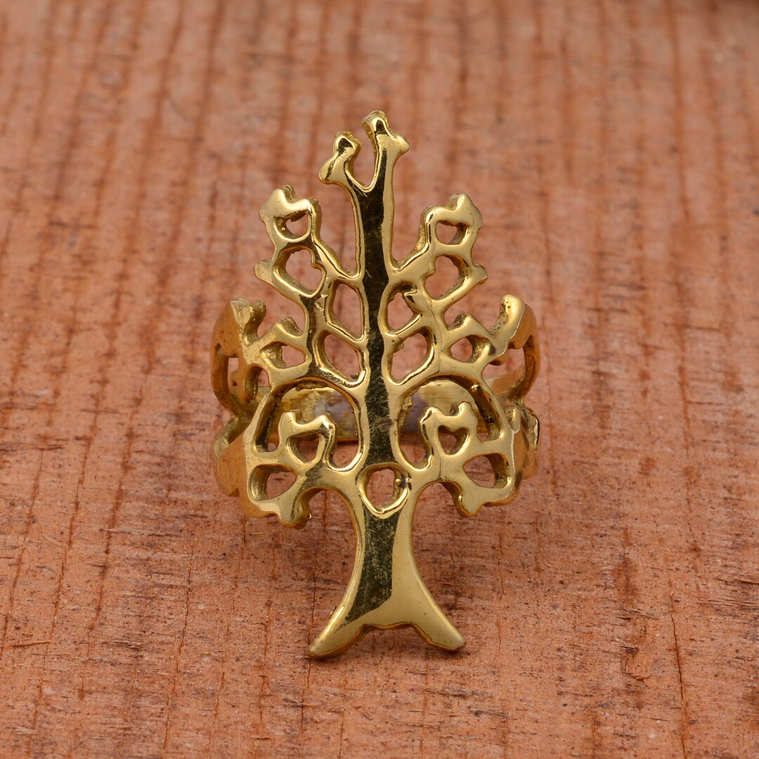 Tree of Life Ring, Handmade Ring, Gold Ring, Tree of Life Rings, Tree ...