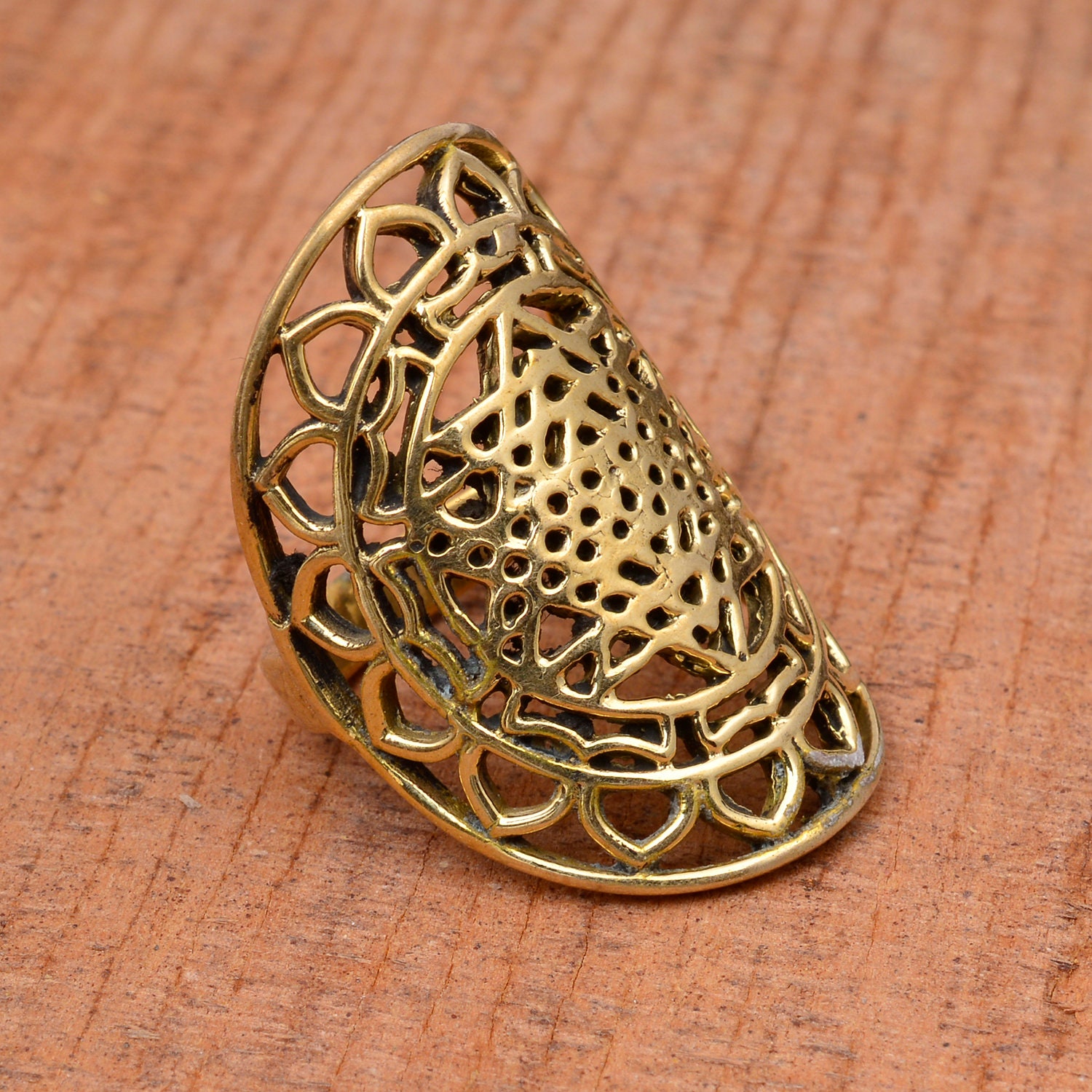 Sri Yantra Mandala Ring Sacred Geometry Ring Mandala Ring - Etsy