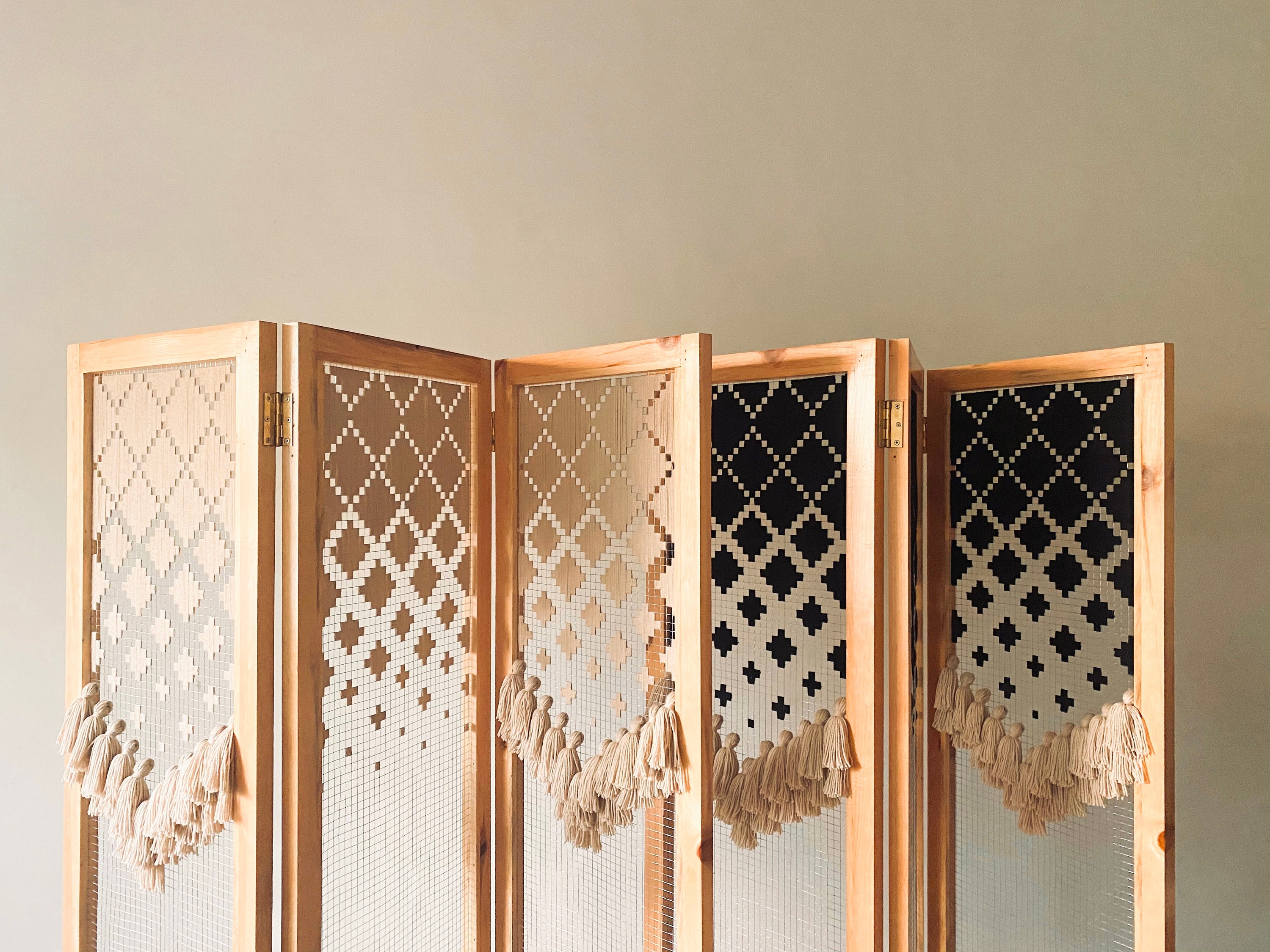 Hand Woven Textile Art Room Divider Screens See Through - Etsy UK