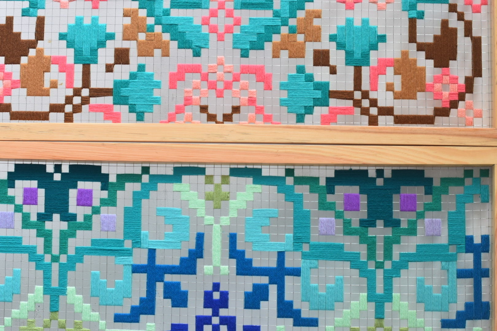 LILLY - Textile Wall Art | Radiant Multicoloured Fiber Art | Modern ...