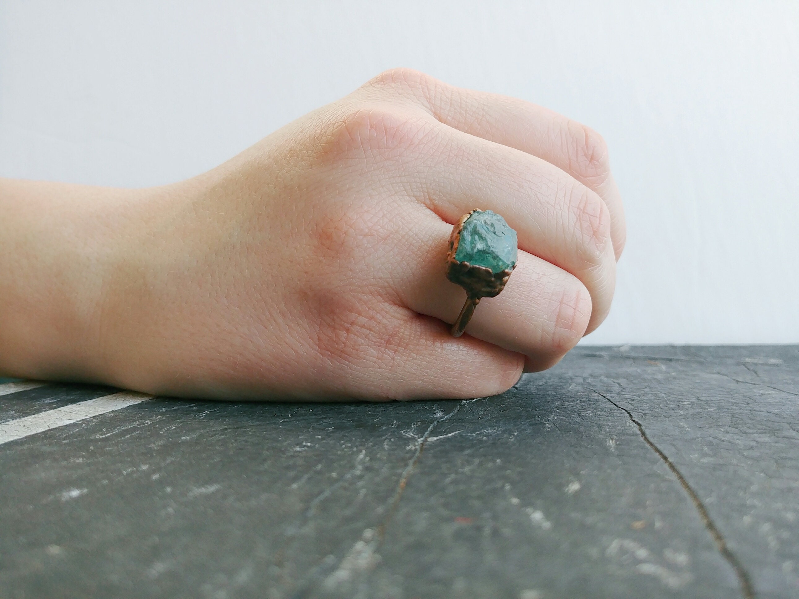 Blauer Apatit Ring Rohstein Ring Rohstein Ring Geschenk - Etsy.de