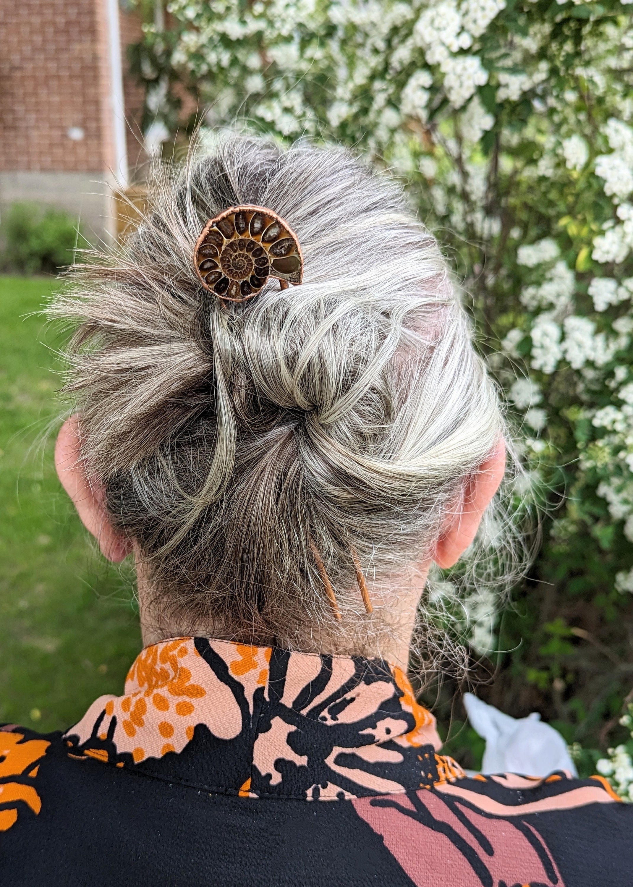 Ammonite Fossil Hair Fork | Hair Stick | Boho Hair | Unique Jewelry ...