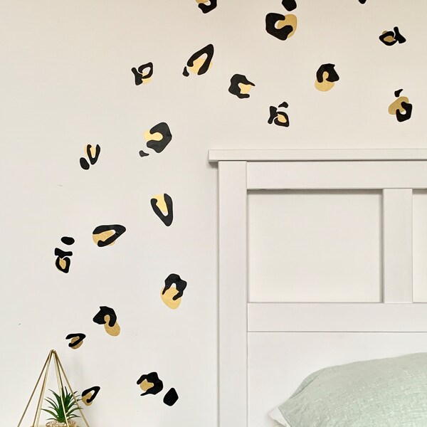 Leopard Print Wall Decal - Etsy UK