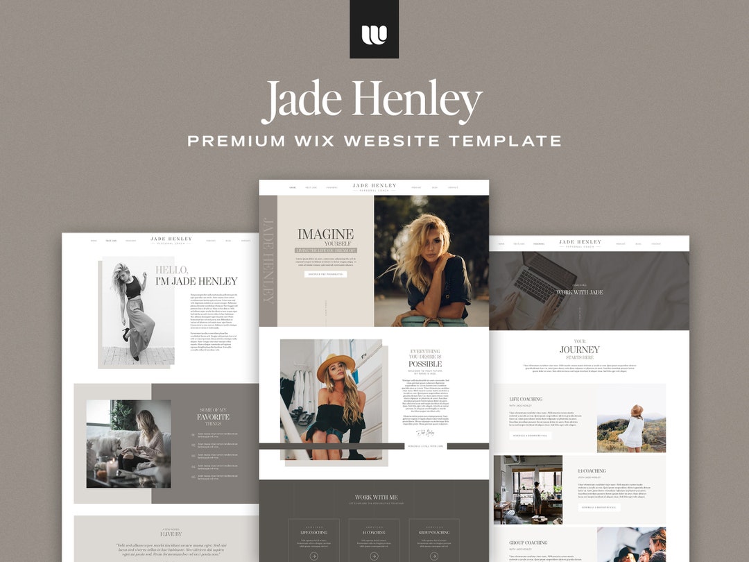 Premium Wix Website Template for Coaches, Creatives, Influencers ...