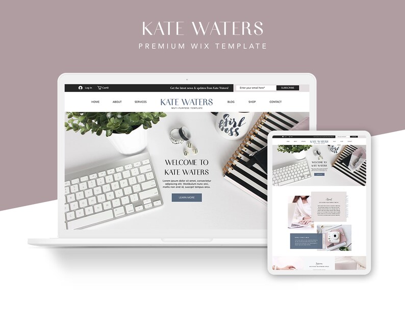 Premium Wix Template Wix Website Template For Female Entrepreneurs