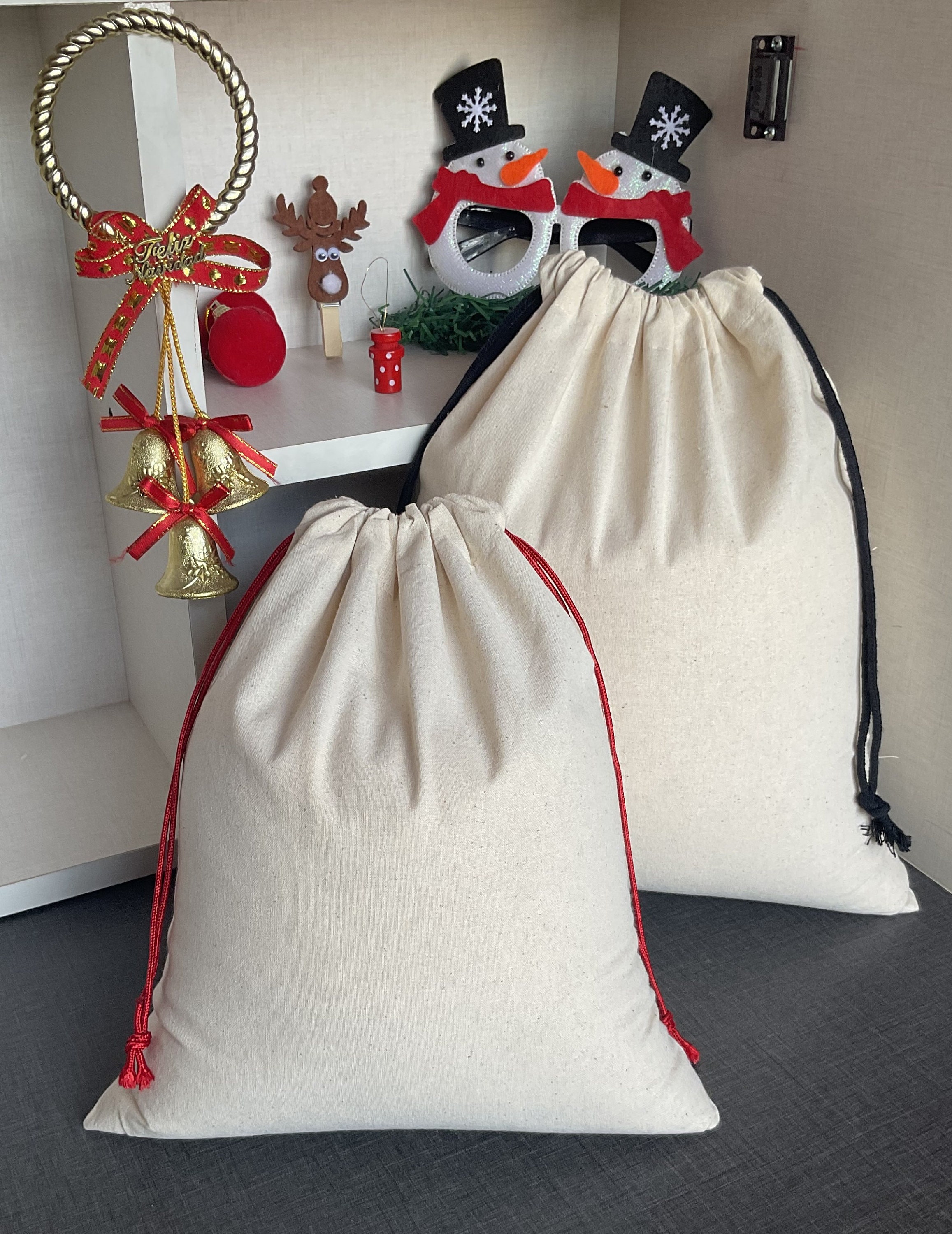 Bulk Plain Santa Sack Blank Cotton Santa Bag BLANK Santa - Etsy