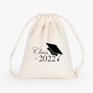 Personalized Graduation Favor Bags: Cotton Party Gift Bags - Etsy