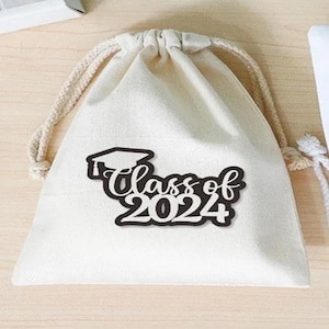 Personalized Graduation Favor Bags: Cotton Party Gift Bags - Etsy