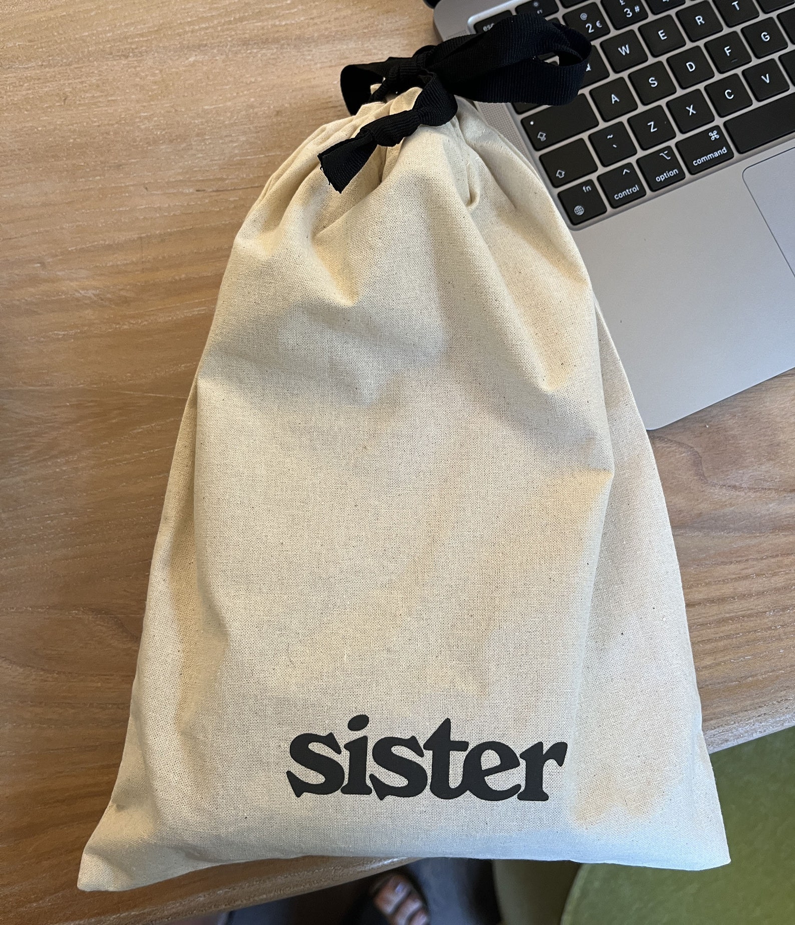Natural Organic Cotton Drawstring Bag With Grosgrain Ribbon,natural ...