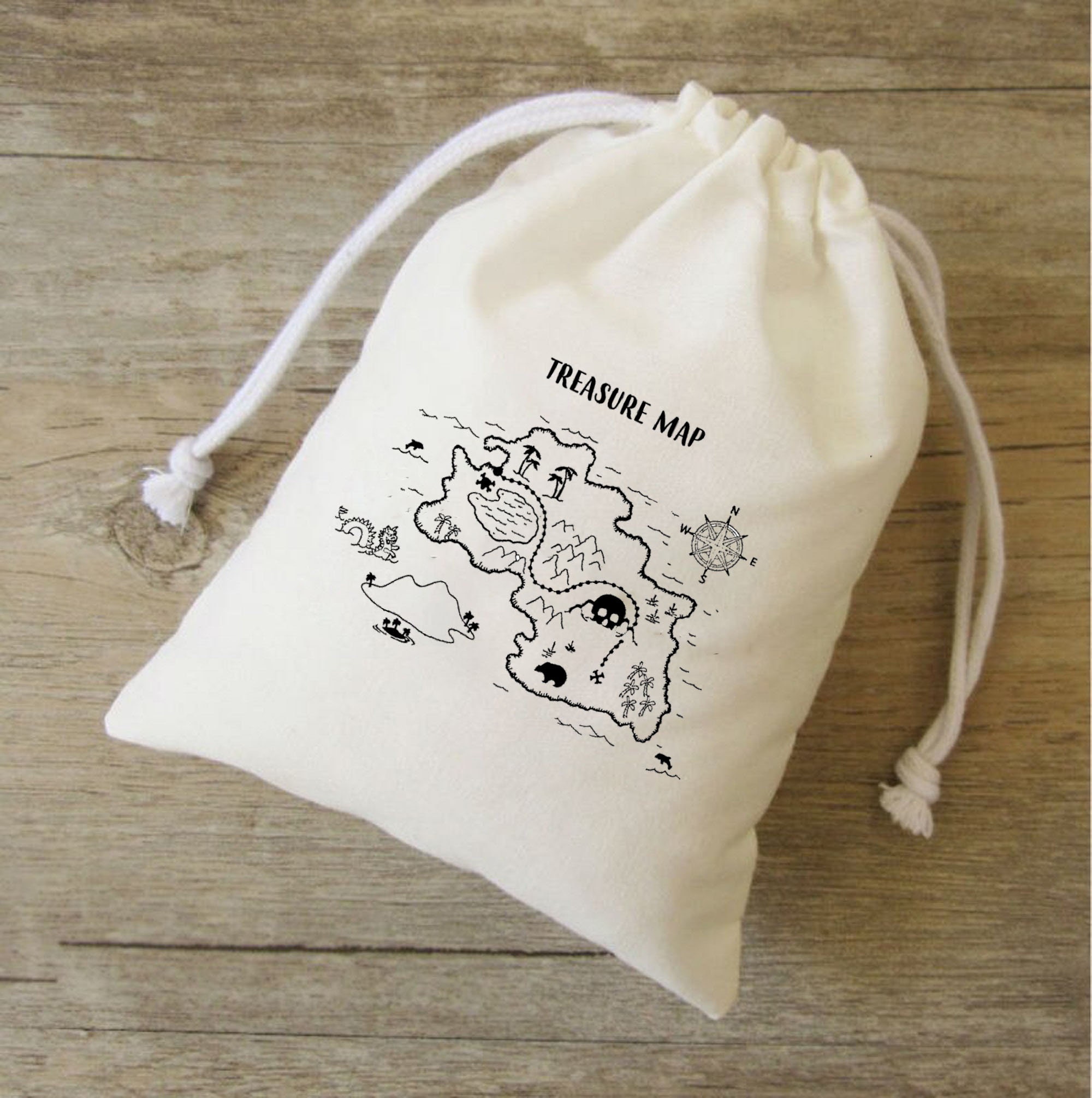 Set of 25/50 Treasure Map Bag Custom Kids Party Favor Bags - Etsy