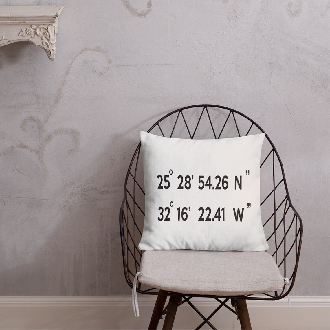 Custom Coordinates Pillow: Personalized GPS Map Gift - Etsy